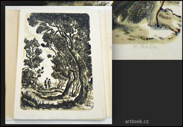 LORIŠ; JAN: CYRIL BOUDA. - 1949. 3x orig. grafiky CYRIL BOUDA, vše ...