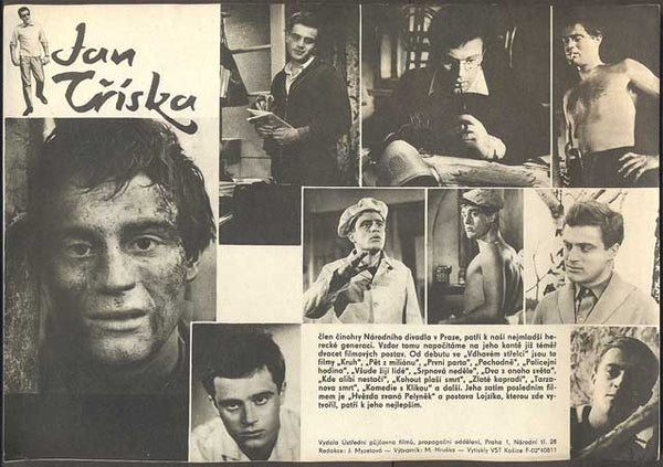 JAN TŘÍSKA - Propagační plakát. Výtvarník: M. Hruška. (1964 ...